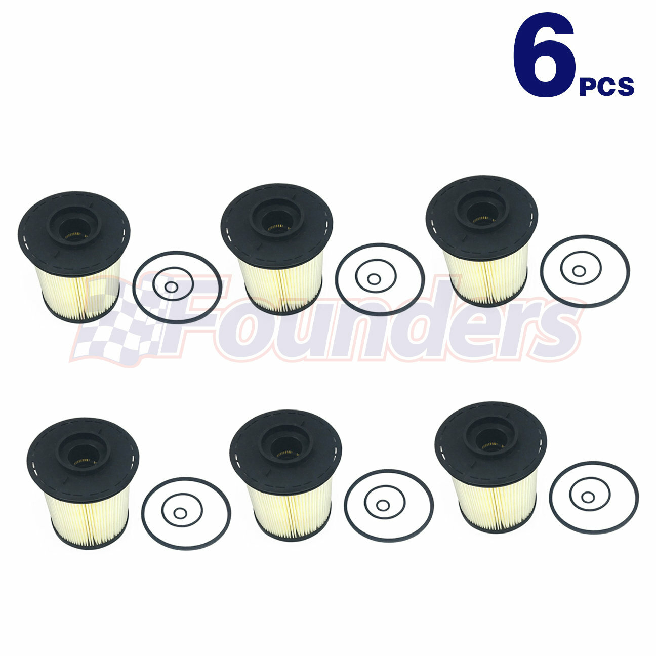 6pcs Fuel Filter For Dodge Ram 2500 3500 Pickup Cummins 5.9L Base ...