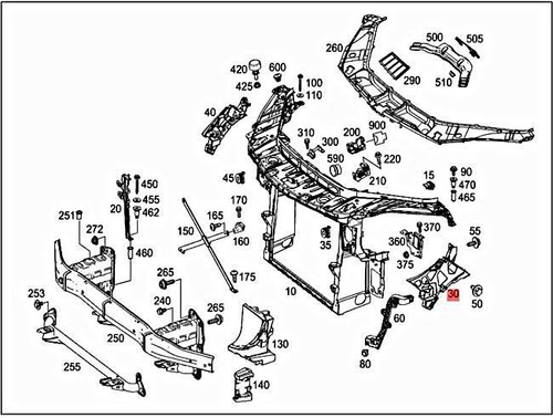 Genuine MERCEDES C292 W166 GLE W166 Coupe C292 Frame for lamp ...