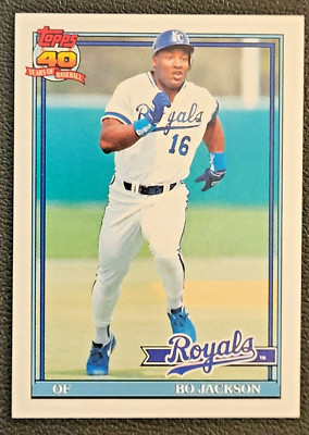 1991 Topps - Mint Condition Baseball Card #600 Bo Jackson (Nice Card ...