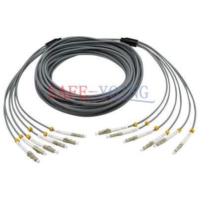 1PCS Armored LC UPC-LC UPC Multi-Mode 6 Strand Fiber Optical Patch Cord ...