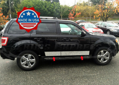 2008-2012 Ford Escape Rocker Panel Trim Door Cover Molding 6" 4Pc | eBay