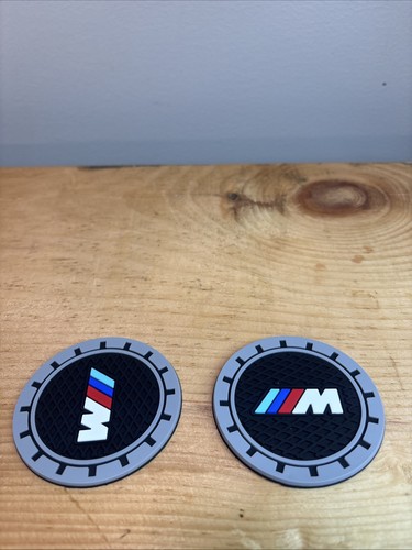 2 pk Cup Mat Car Drink Holder Insert Silicone Coaster Set for BMW | eBay