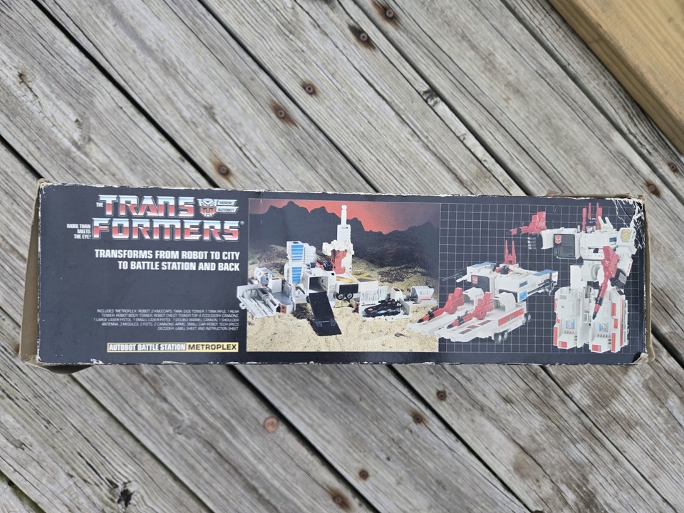 Metroplex W/BOX & INSERT 100% Complete 1985 Vintage G1 Transformers ...
