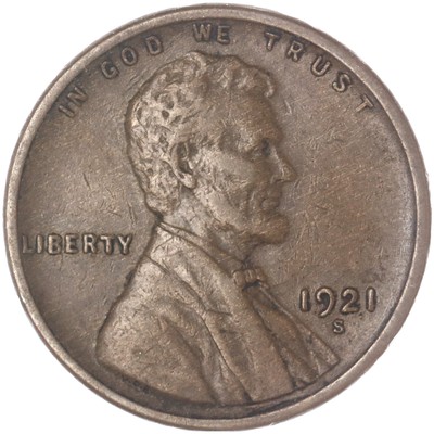 1921 S Lincoln Wheat Cent Very Fine Penny VF See Pics G756 | eBay