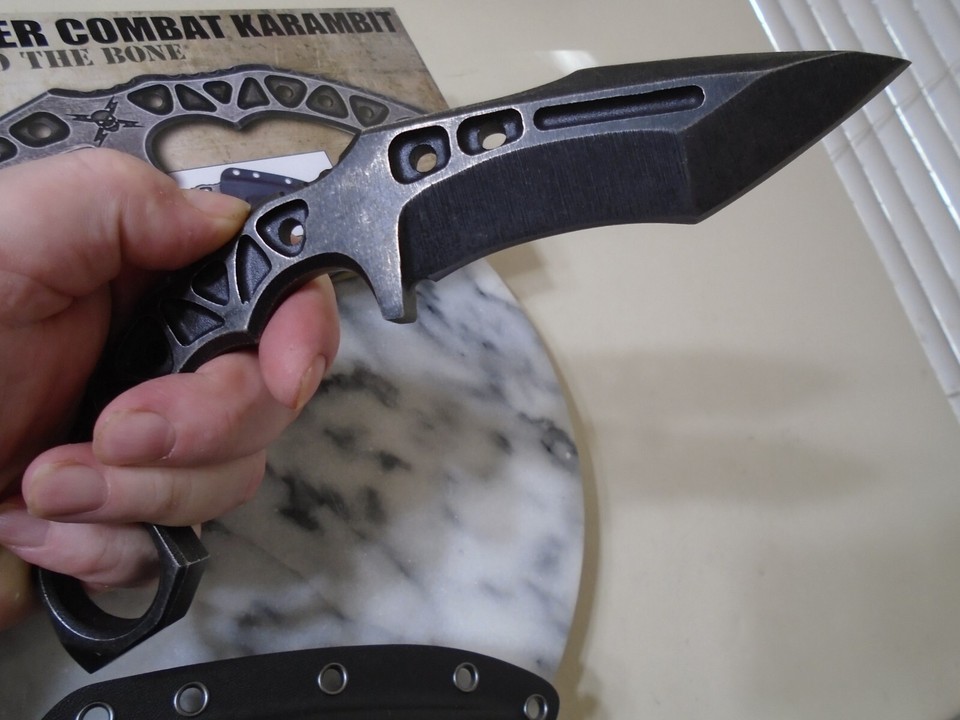 M48 Tanker Combat Tanto Karambit Knife 11mm Full Tang Kydex UC3443 9 ...