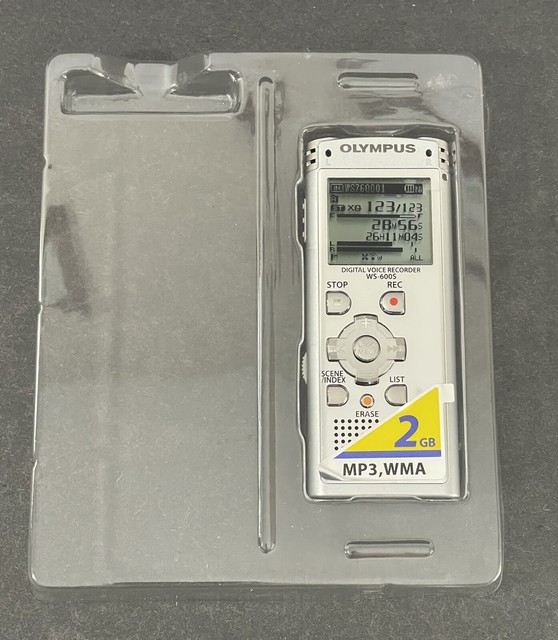 Olympus Ws-600s Digital Voice Recorder Silver 2gb With 529 Hours ...