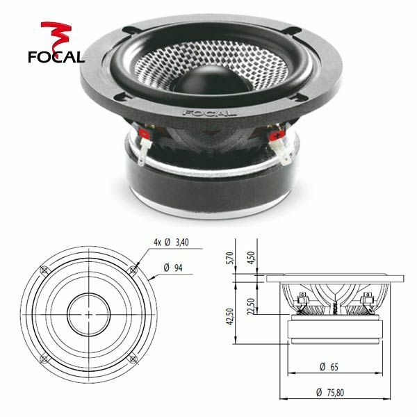 Focal Access Pair Speakers Mid Range Extract Kit165as3 Midwoofer ...