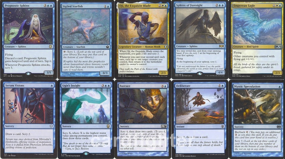 Custom Scry Token Commander EDH Deck - Elminster - MTG Magic | eBay