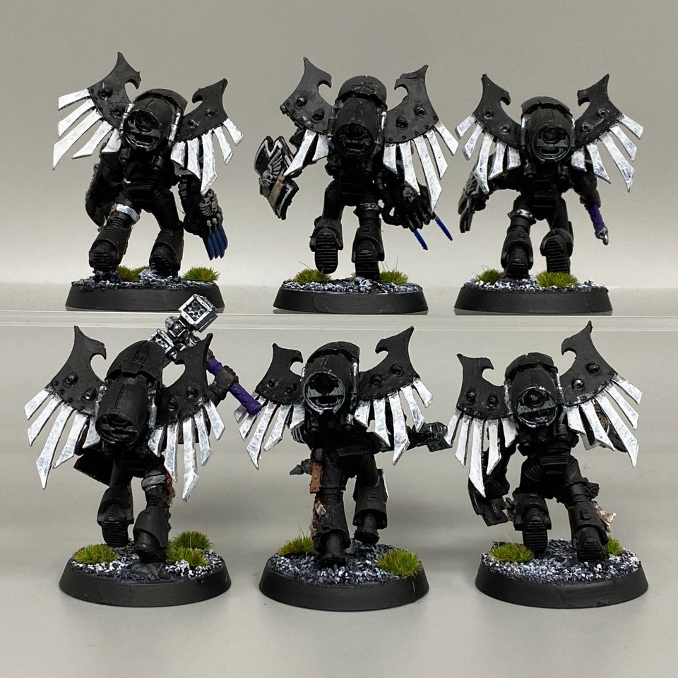 6 Convert Vanguard Veterans Warhammer 40K Space Marines Raven Guard ...