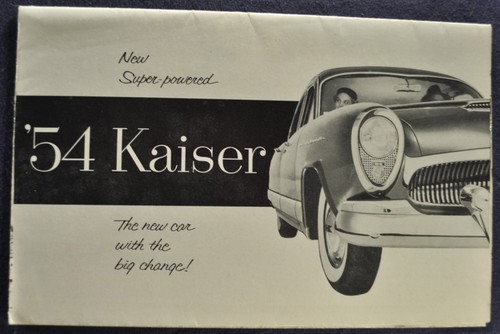 1954 Kaiser Brochure Folder Manhattan Special Sedan Darrin Excellent ...