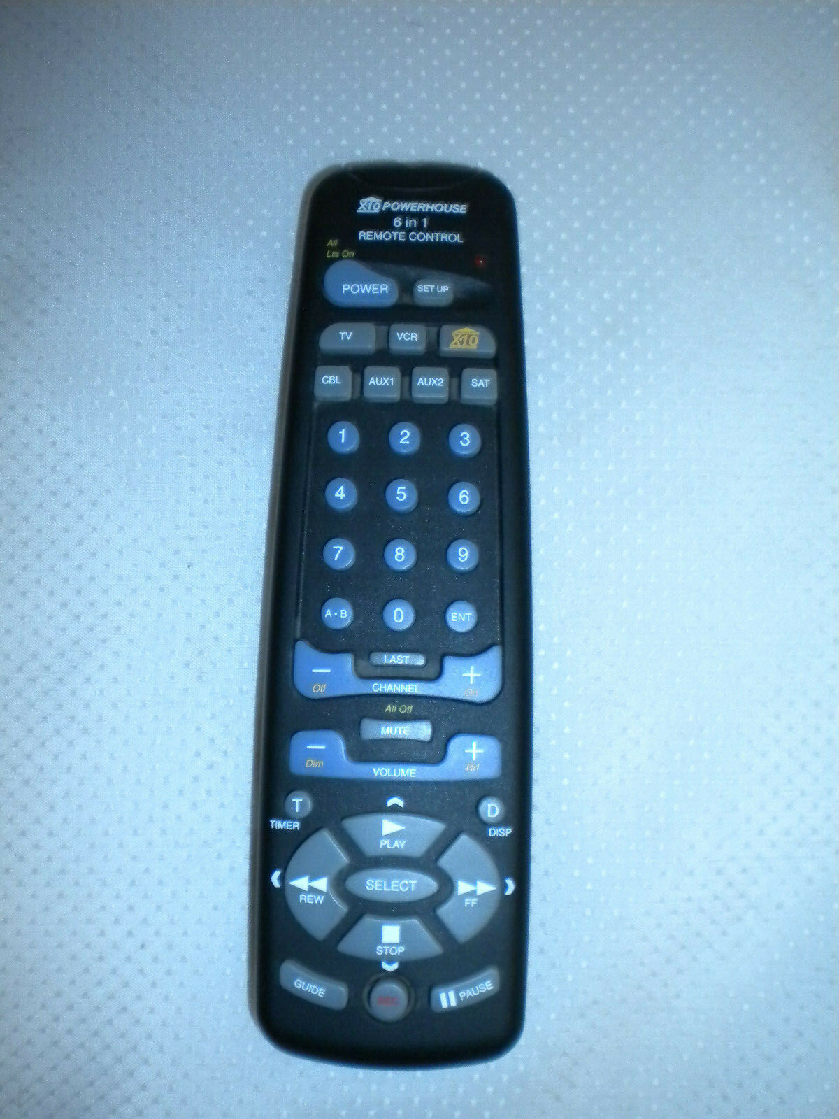 Powerhouse Universal Remote Control 6 in 1 TV VCR Cable X10 UR-19A | eBay