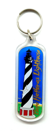 Vintage Cape Hatteras Lighthouse North Carolina Keychain Keyring | eBay