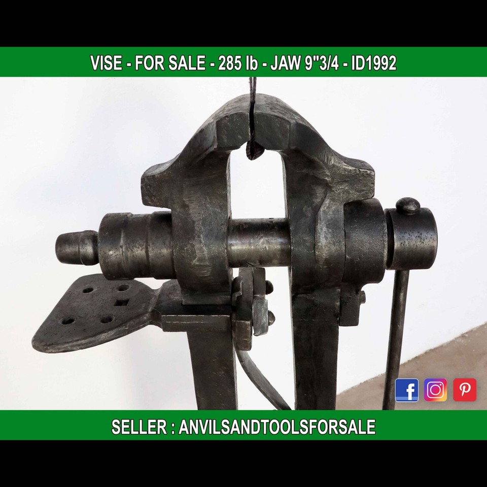 Monster vise (French) 285 lb Jaw 9'3/4 - anvil - ID 1992 | eBay