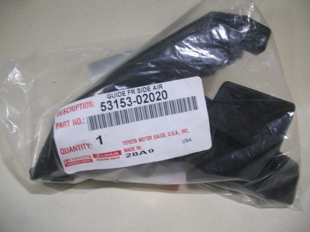 Toyota Corolla Right Passenger Side Fender Guide 53153-02020 5315302020 ...