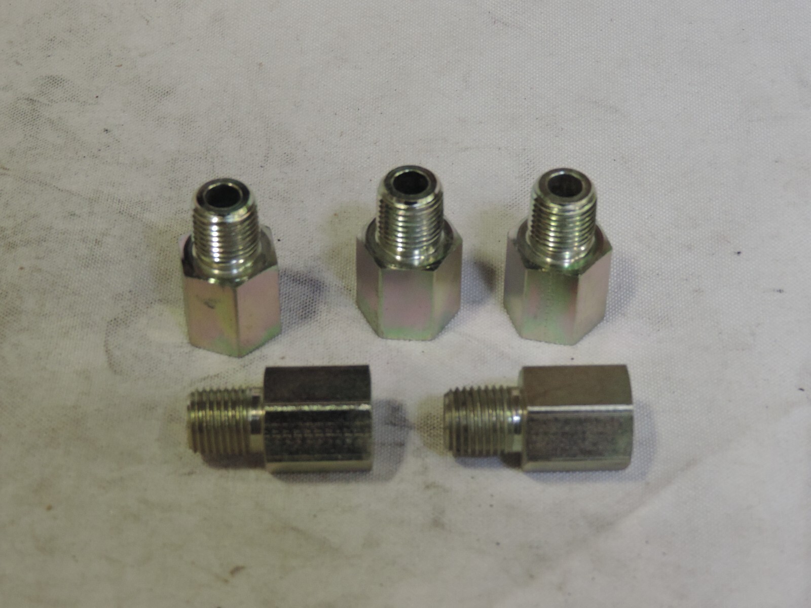 AEROQUIP 2040-4-4S 1/4" MNPT /4" FNPT Pipe Adapter Zinc Plated Steel 5 ...