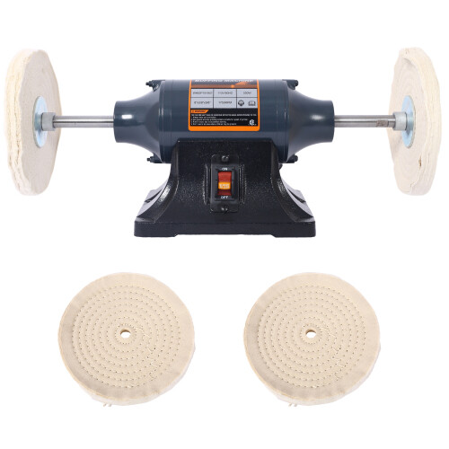 Bench Buffer Jewelry Polisher- 4PCs 80Ply Thic Buffing Wheels ...