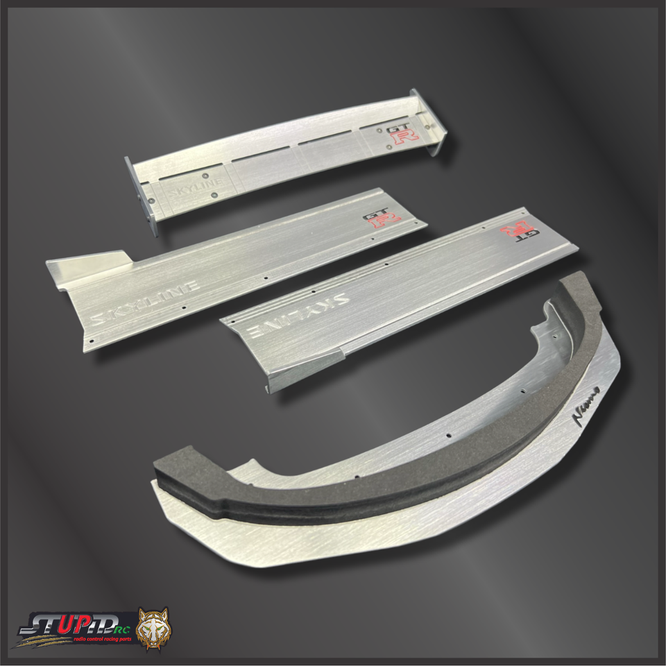 Arrma Infraction/Felony Skyline GTR 1/7 Compatible Aluminum Body Kit ...