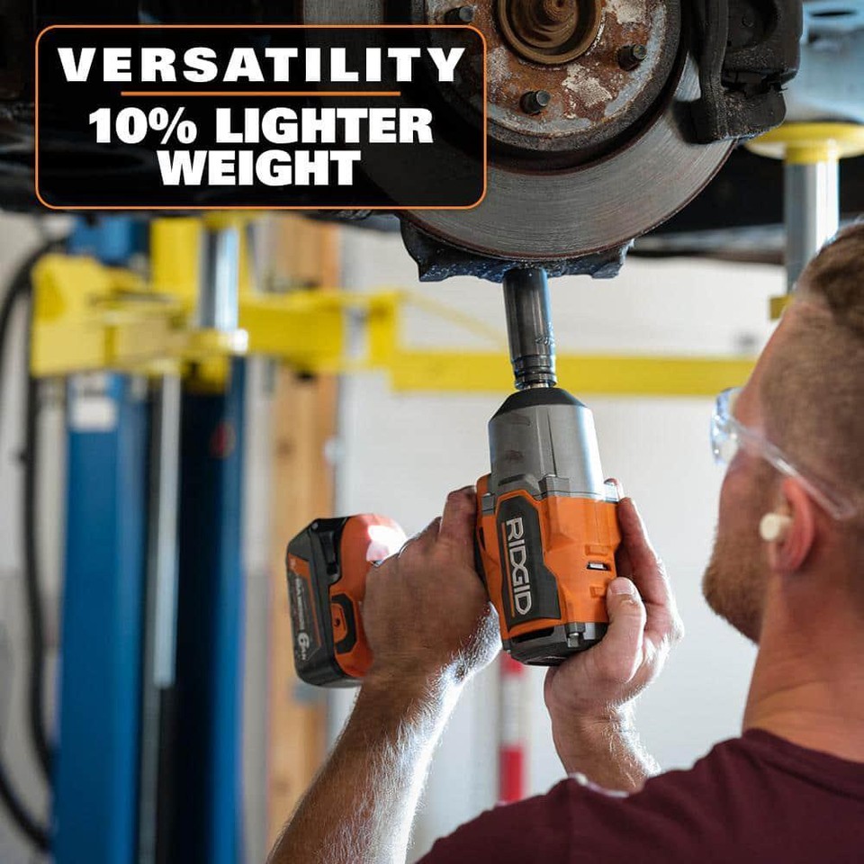 RIDGID R86212B High Torque 18V 4 MODE 1/2" Cordless Impact Wrench Tool ...