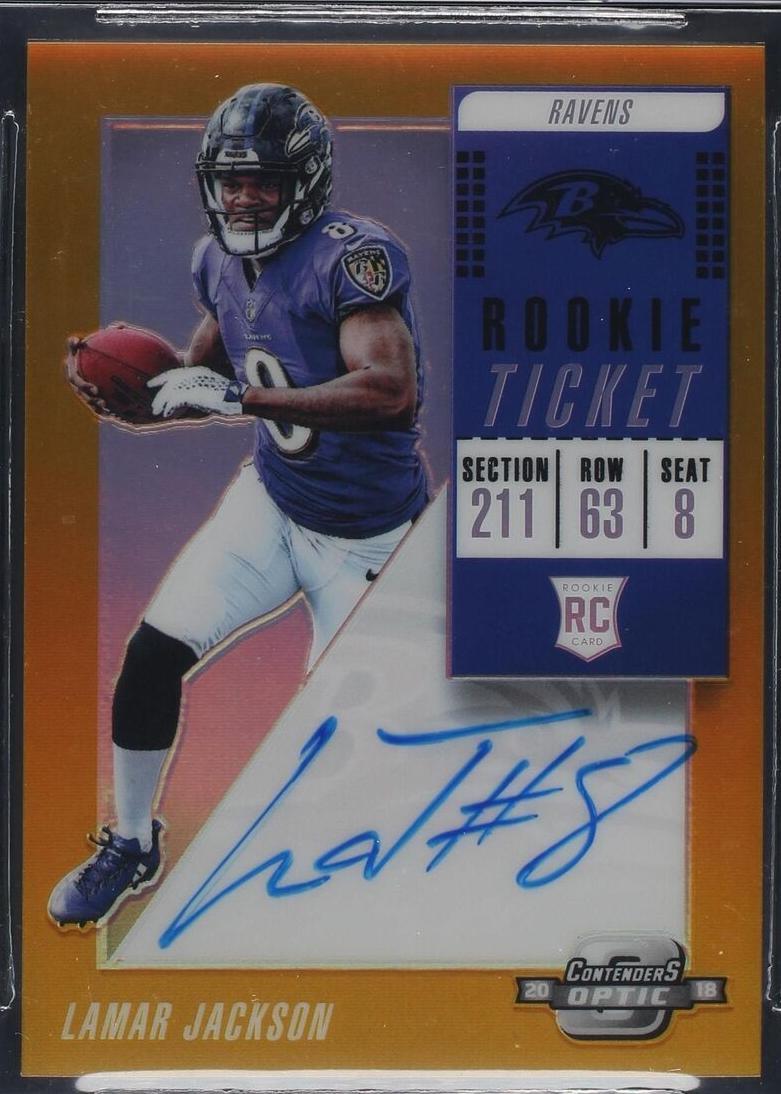 2018 Panini Contenders Optic - Rookie Ticket RPS Autographs Lamar ...