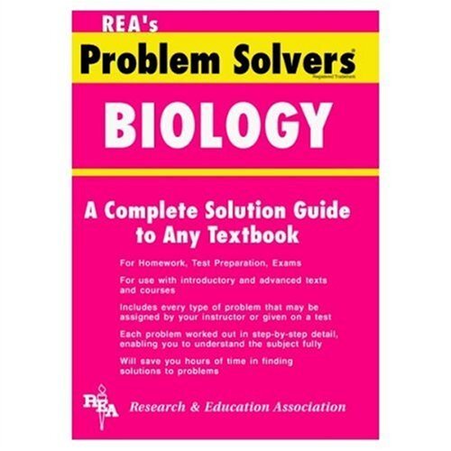 BIOLOGY PROBLEM SOLVER (PROBLEM SOLVERS SOLUTION GUIDES) By Editors Of ...