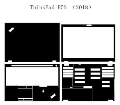 Sticker Skin Cover for ThinkPad P52 (2018) Laptop Case Carbon Vinyl ...