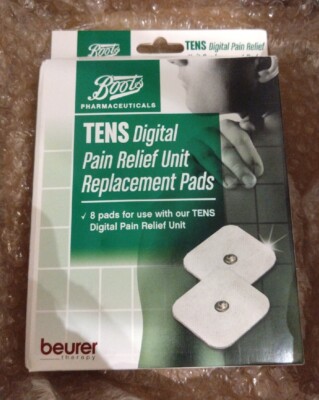 Boots TENS Digital Pain Relief Replacement Pads by beurer- 8 Pads DATED ...