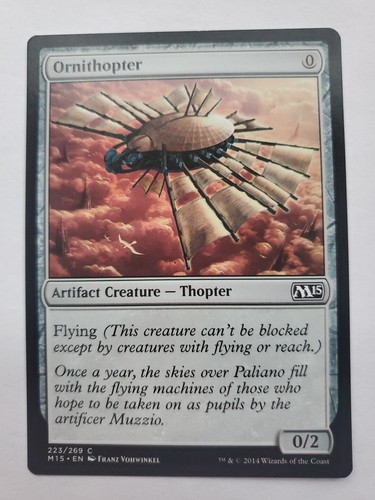 MTG Magic The Gathering Card Ornithopter Artifact Creature Thopter M15 ...
