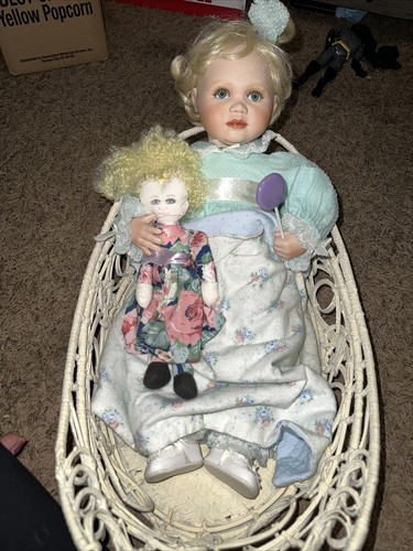 Vintage Porcelain Bisque Doll - "Amanda" by Doll Artist Connie Walser ...