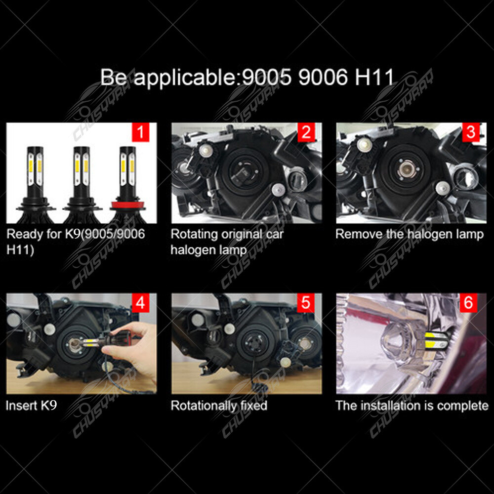 For Hyundai Kona 2018-2020 Combo 4-Side LED Headlight Hi/Lo Beam+Fog ...