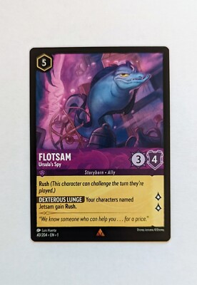 Flotsam Rare Character 2023 Disney Lorcana TCG The First Chapter #43 ...