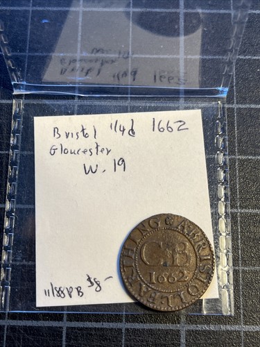 England Farthing Token 1662 Bristol | eBay