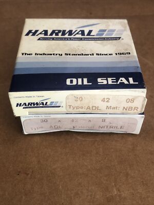 2-FACTORY NEW! HARWAL TC 30x42x8 Metric Oil Seal, Nitrile | eBay