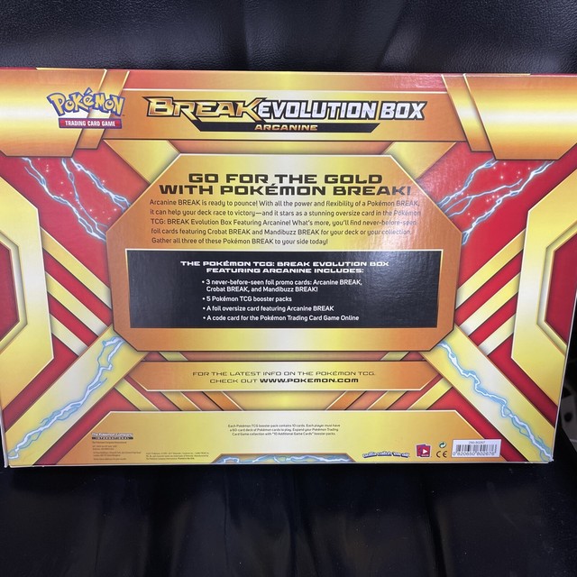 Pokémon TCG: Break Evolution Box - Arcanine (290-80267) for sale online ...
