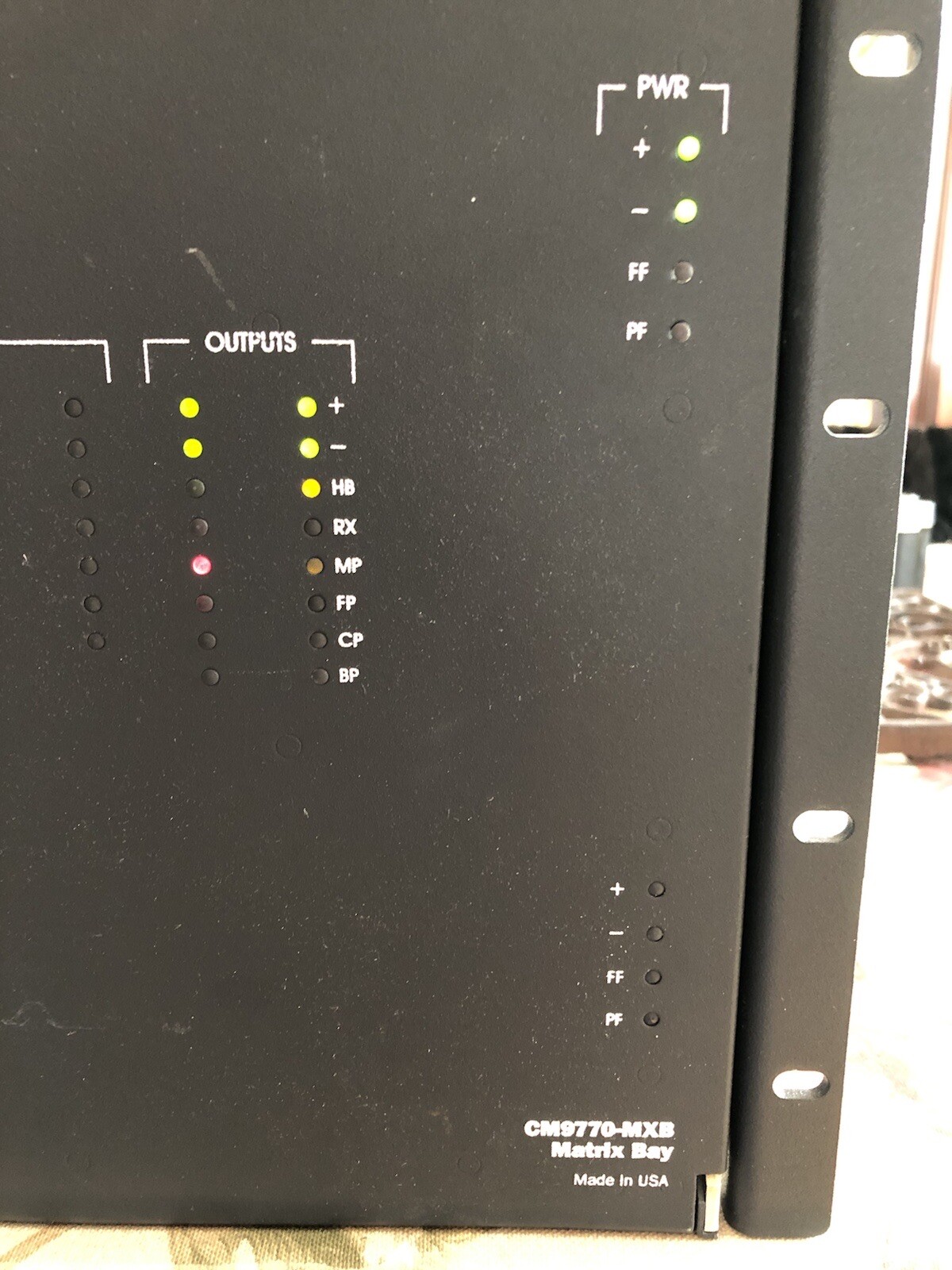 Pelco CM9770-MXB Video Matrix Bay Pelco System 9770 32 x32 matrix ...