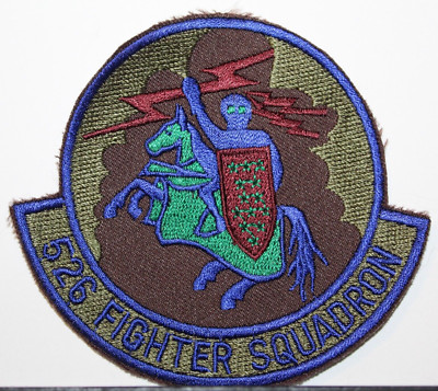 USAF 526th Fighter Squadron Subdued Crest Insignia Emblem Patch ...