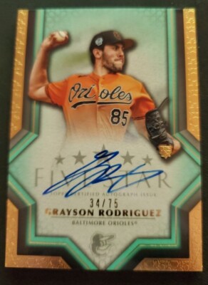 2023 Topps Five Star Grayson Rodriguez RC Auto 34/75 Orioles | eBay