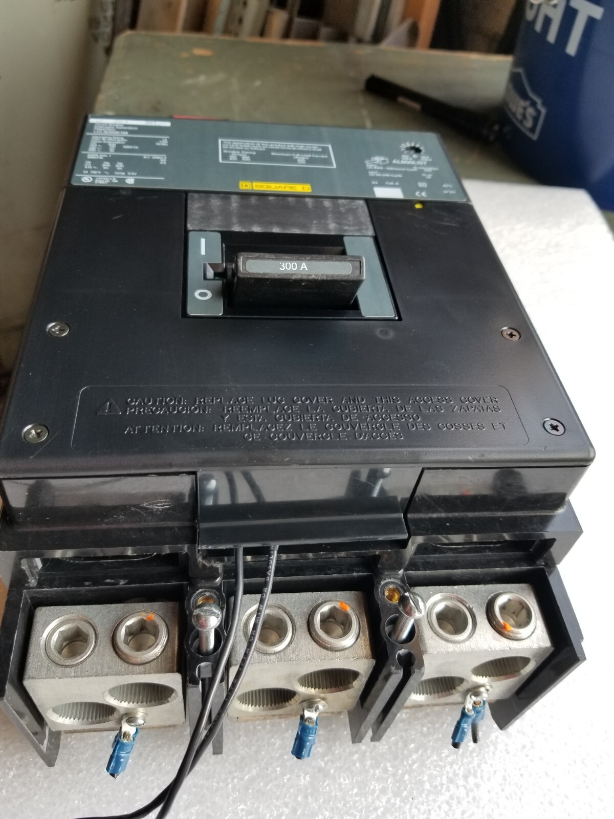 SQUARE D 300 AMP CIRCUIT BREAKER 600 VAC 3 POLE LC36300 6168, Excellent ...