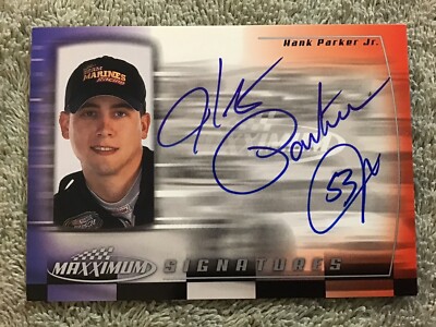 2000 Maxx HANK PARKER JR #53 Team Marines Maximum Signatures Autograph ...
