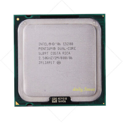 Original Intel Pentium E5200 2.5 GHz SLB9T Dual-Core Processor LGA 775 ...