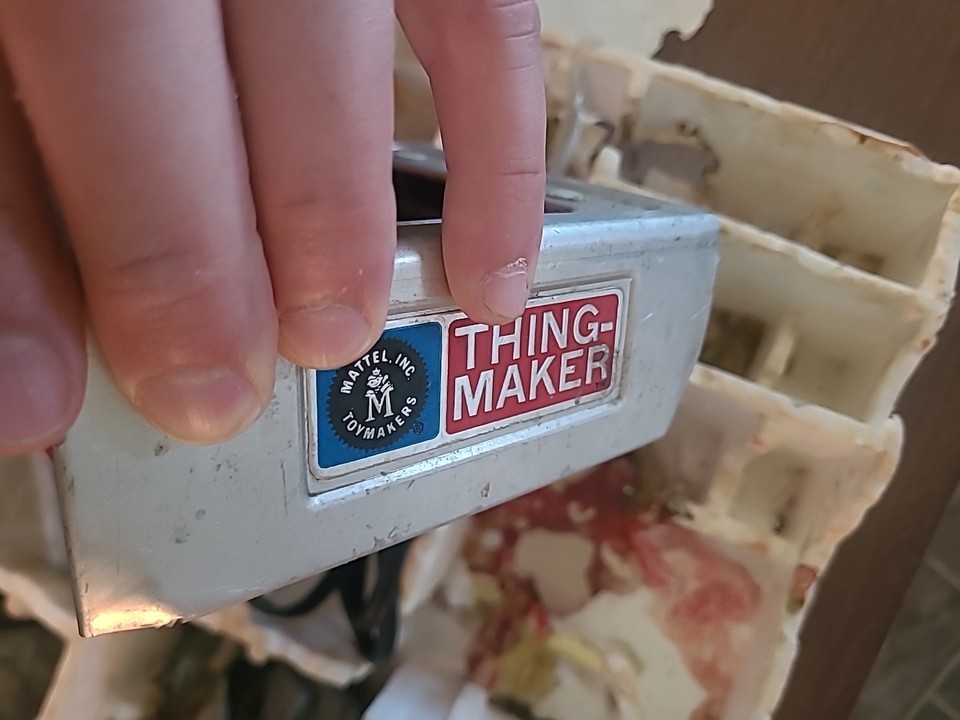 Vintage 1965 Mattel THINGMAKER Set Box Lots Molds Oven Rare Toy Creepy ...