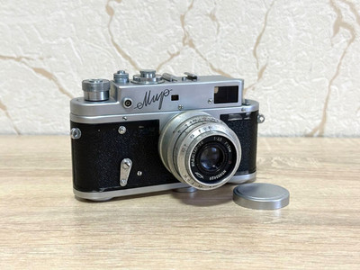 Mir (Zorki-4) Vintage 35mm Film Camera Rangefinder Lens Industar-50 3,5 ...
