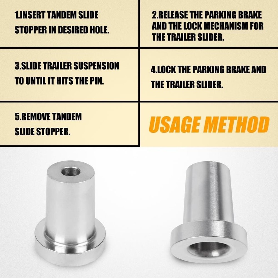 Tandem Slider Stop Lock for Semi Truck Heavy Duty Steel Construction US ...