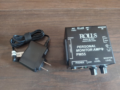 Rolls PM55 Personal Mic Monitor/Amp+ | eBay