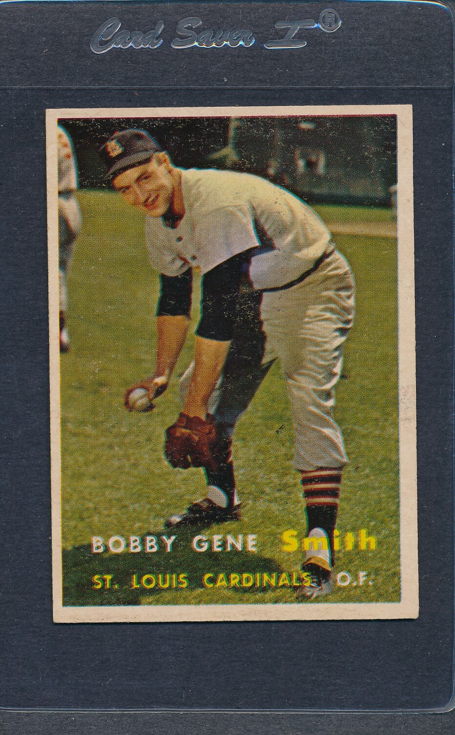 1957 Topps #384 Bobby Gene Smith Cardinals EX *3537 | eBay