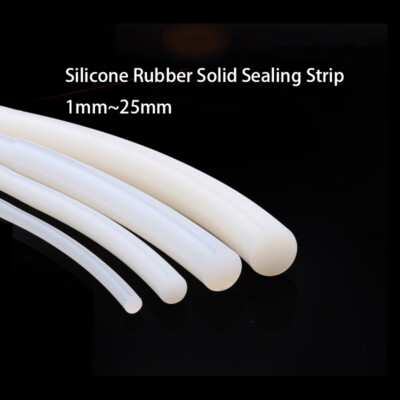 Silicone Rubber Solid Sealing Strip Rod Round Bar Elastic Heat ...