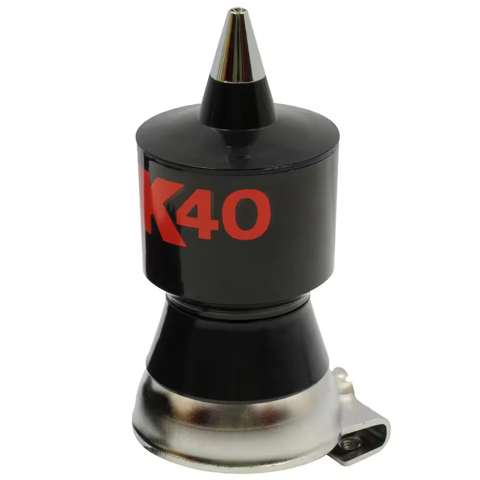 CB Antenna Kit with Stainless Steel Whip in Black with Red K40 Logo 57. ...