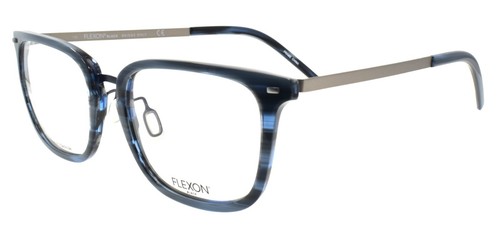 Flexon B2020 441 Men's Eyeglasses Blue Horn 55-20-145 Flexible Titanium ...