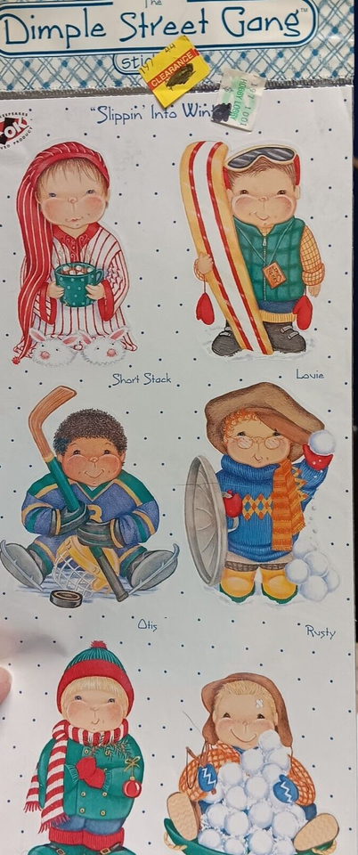 5 Vintage Dumple Street Gang Stickers Acid Lignin Free New Sealed ...