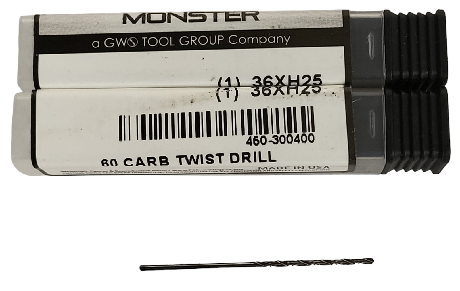 (2 PACK) Monster 450-300400 Grainger 36XH25 #60 Jobber Twist Drill Bit ...