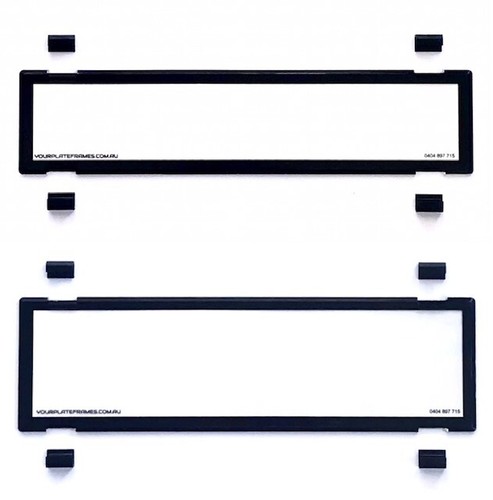 Number Plate Covers SA Premium Slim & Premium Standard Black Clear One ...